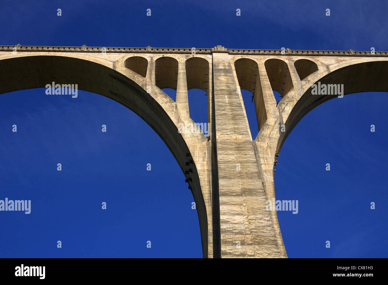 The bridge at Guadalupe in Spain Stock Photo - Alamy