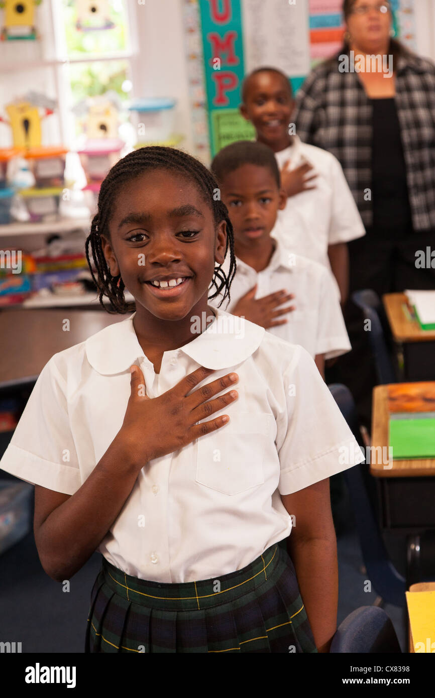 Pledge of allegiance school hi-res stock photography and images - Alamy