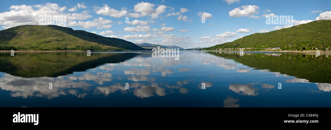 Reflections on Loch Linnhe Scotland Stock Photo - Alamy