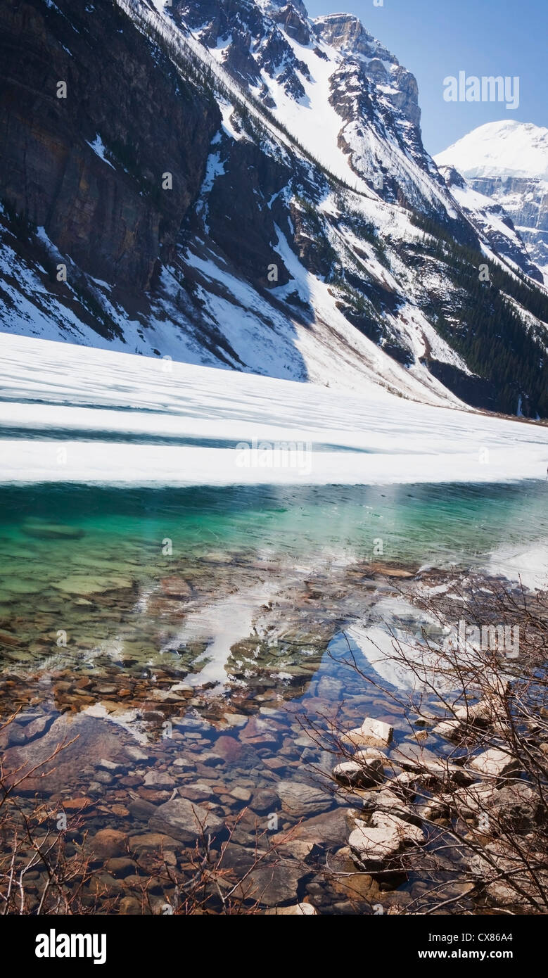Lake Louise In Alberta's Rocky Mountain Range; Lake Louise, Alberta ...