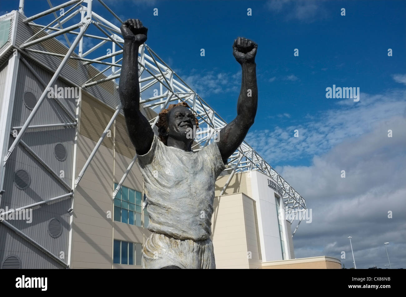 Leeds United's East Stand from outside the ground Stock Photo - Alamy