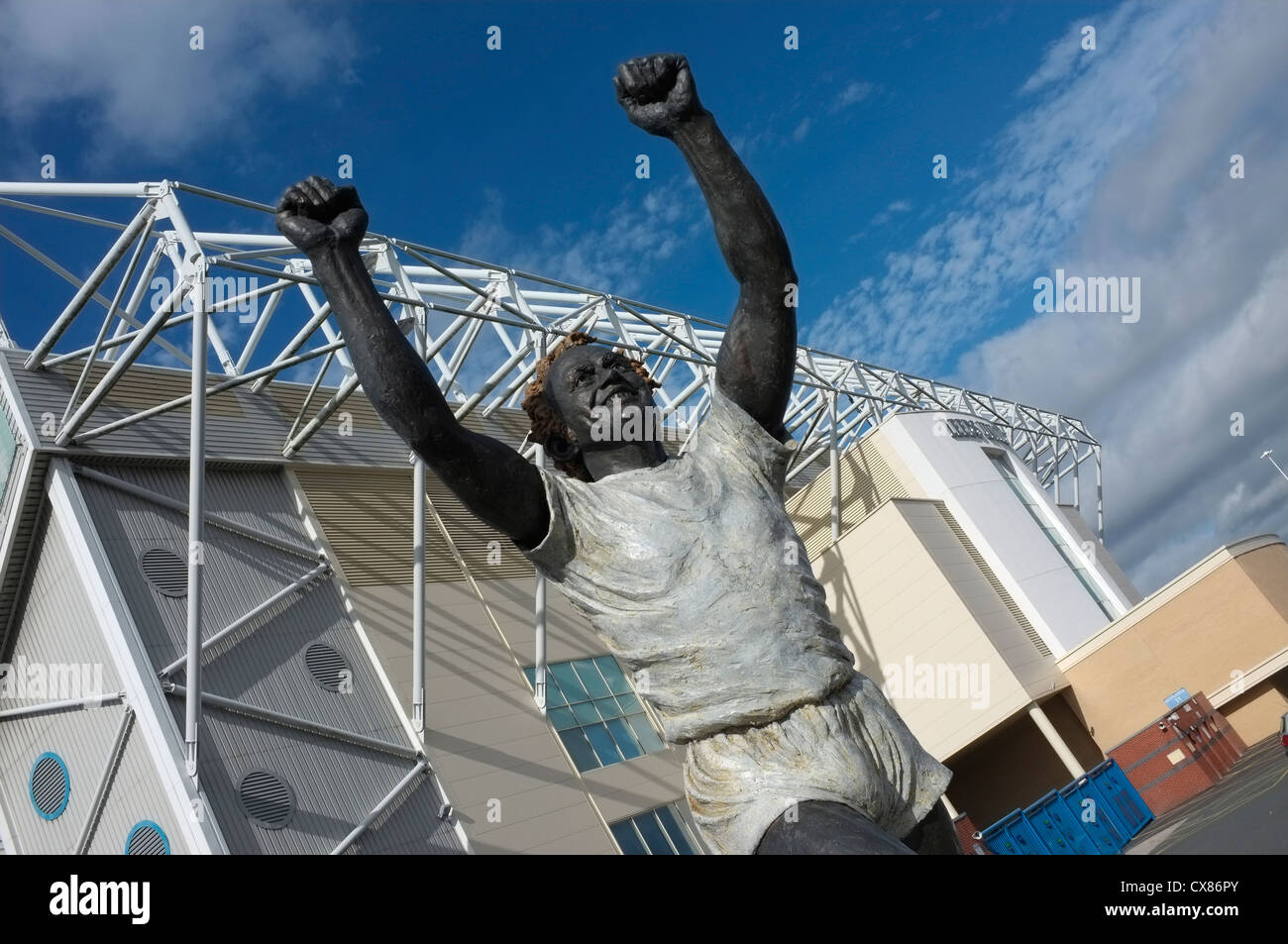 Leeds United's East Stand from outside the ground Stock Photo - Alamy