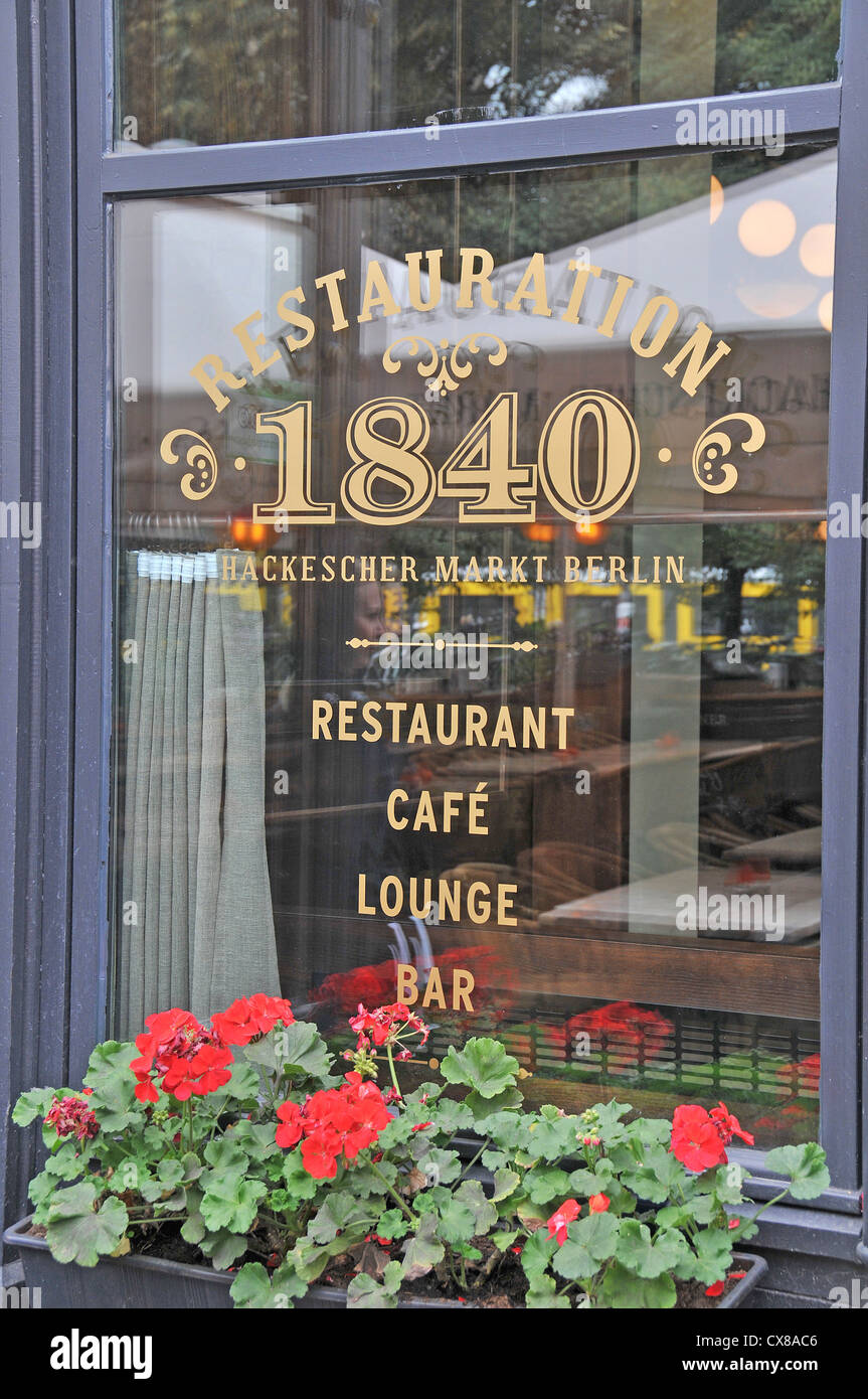 1840 restaurant, Hackescher Markt, Berlin, Germany Stock Photo - Alamy