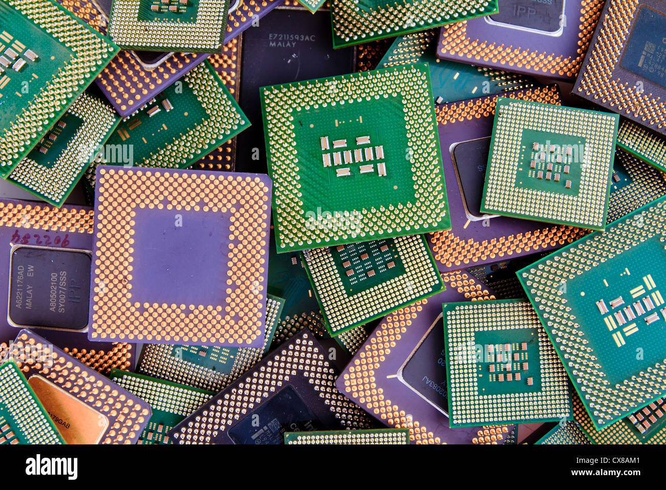 Modern CPU background processor of various types Stock Photo - Alamy