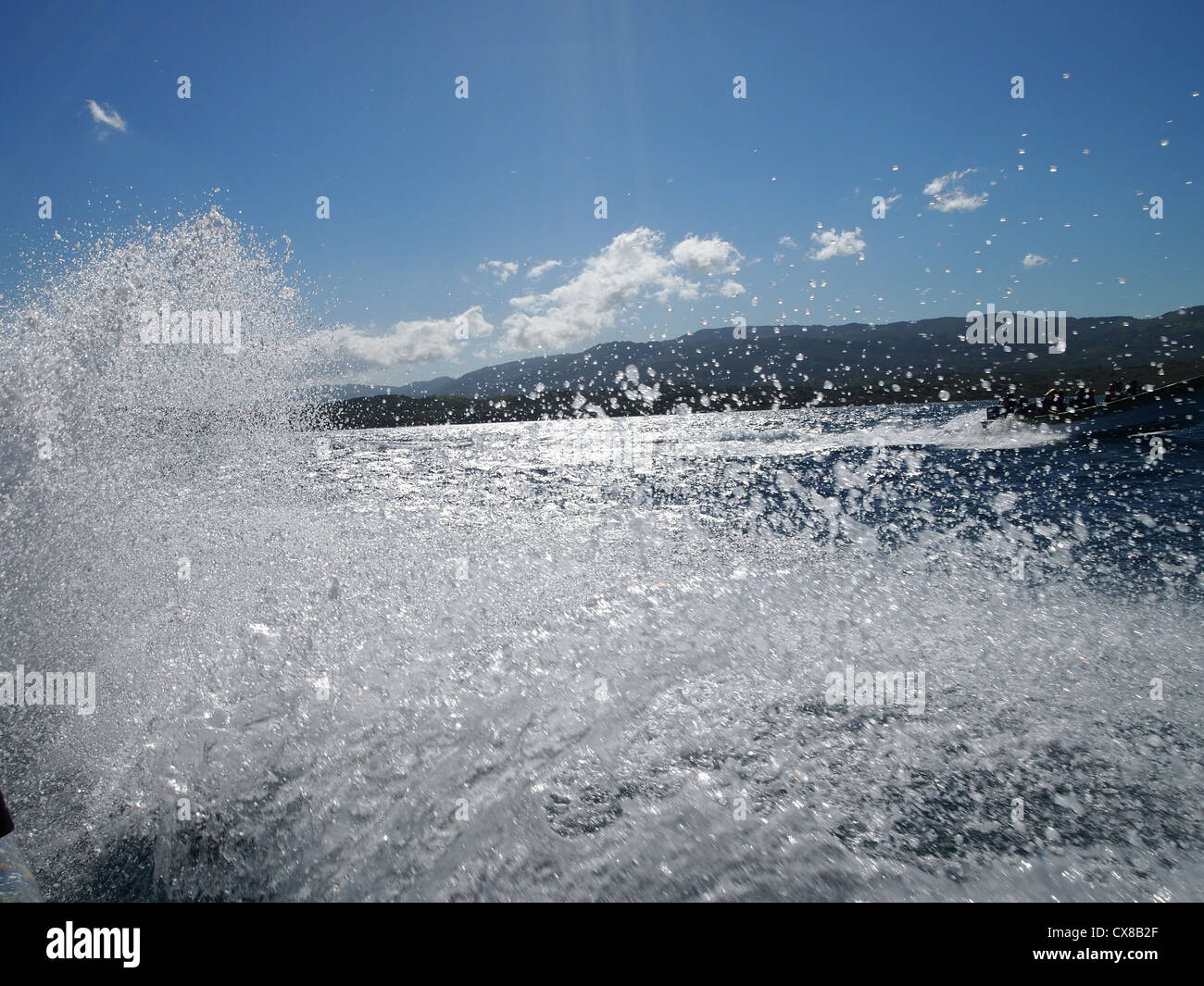 Sea is spraying Stock Photo - Alamy