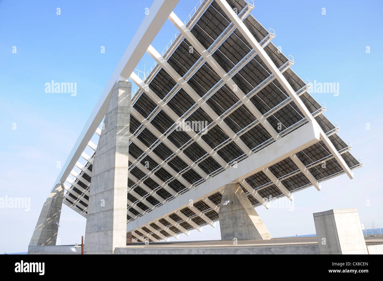 Solar panel at Barcelona forum reduction of emissions with enormous ...