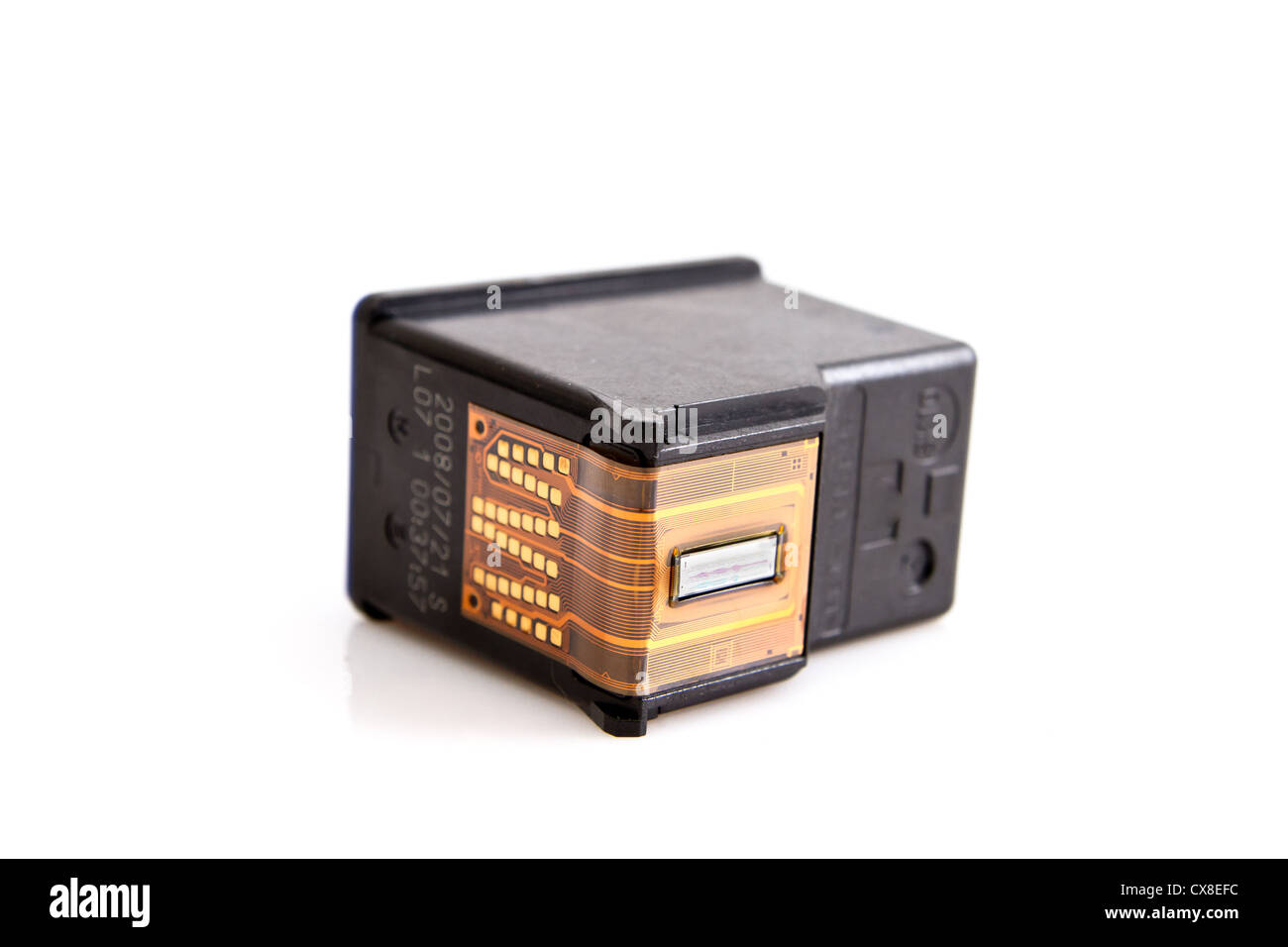 Inkjet printer cartridge isolated on a white background close up Stock ...