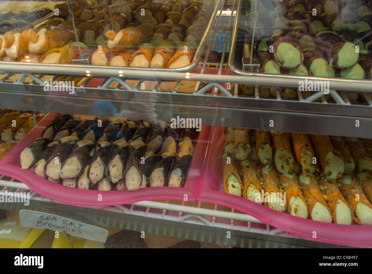 New York, NY, USA, Little Italy Area, Italian Bakery Shop Window ...