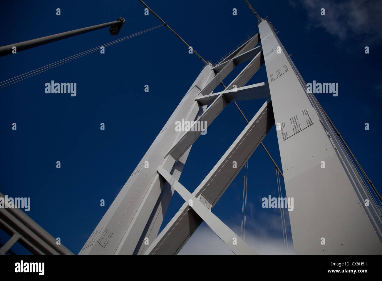 Cable support towers hi-res stock photography and images - Alamy