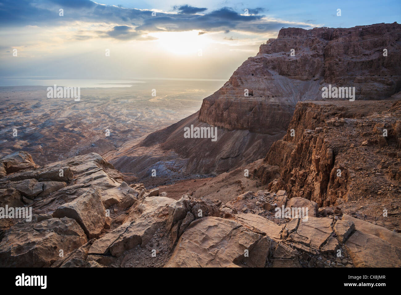 Sunrise Over Masada; Israel Stock Photo - Alamy