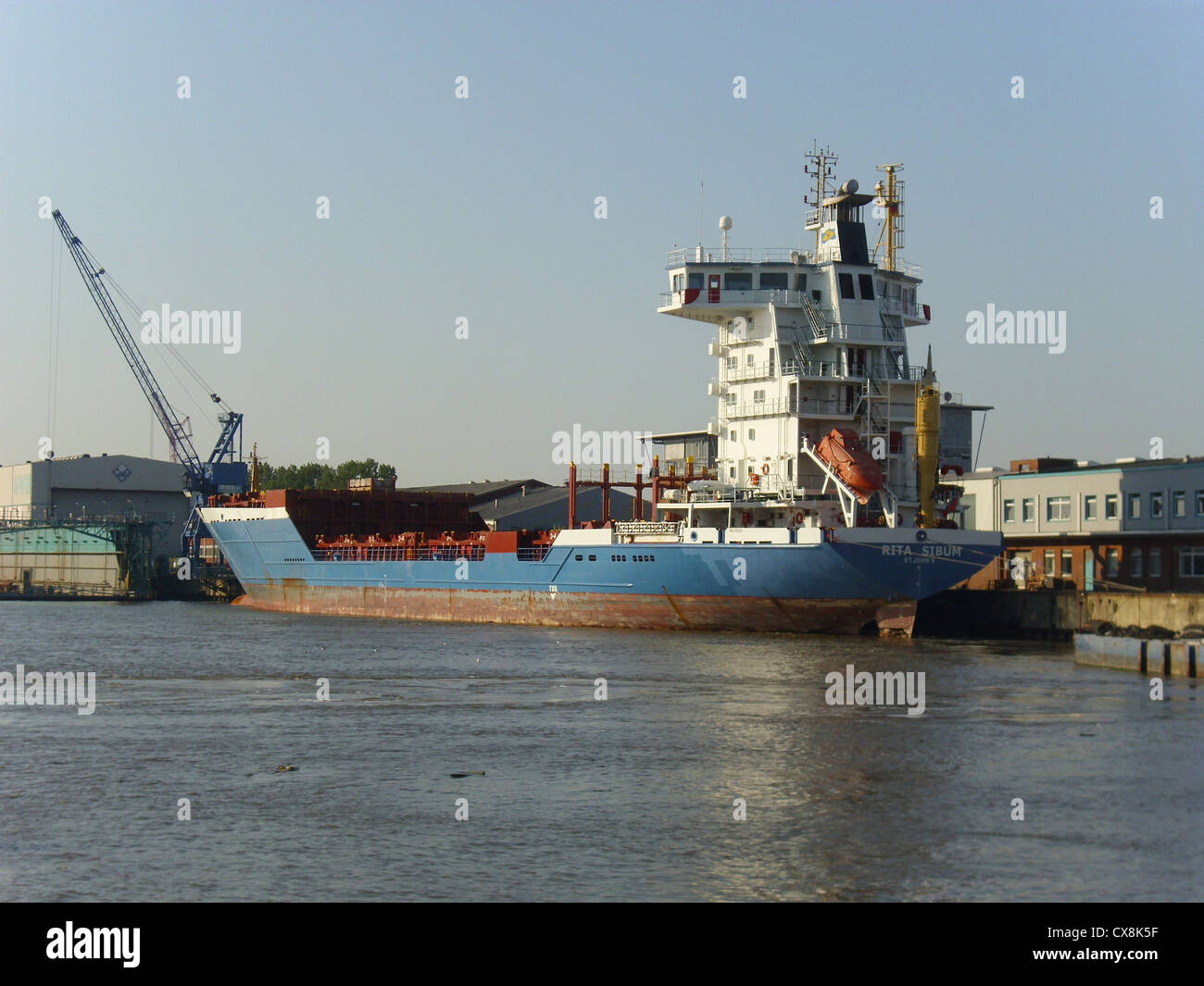 The 'Rita Sibum' is a feeder ship, primarily used for transporting ...