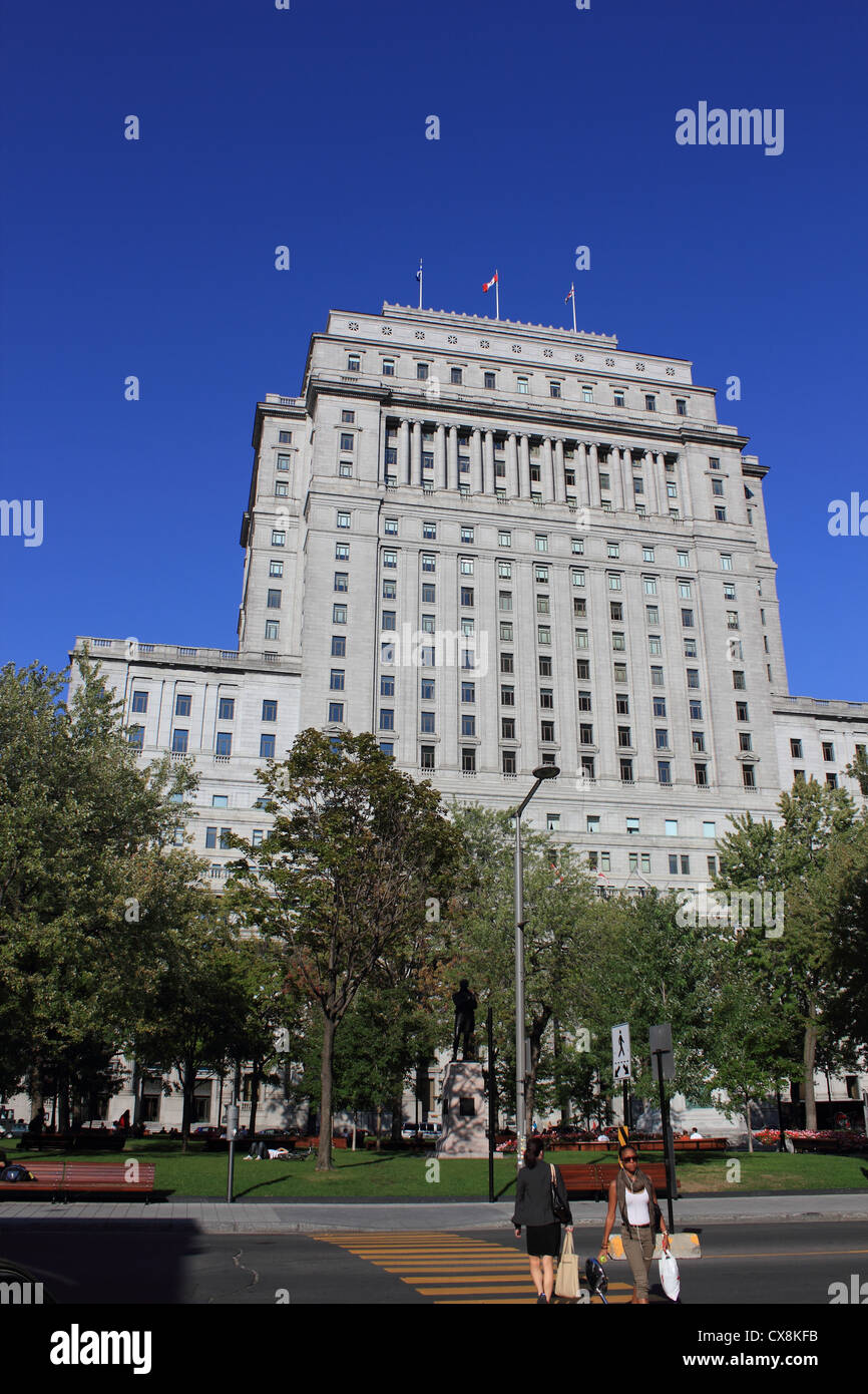 Canada, Quebec, Montreal, Sun Life Building Stock Photo - Alamy