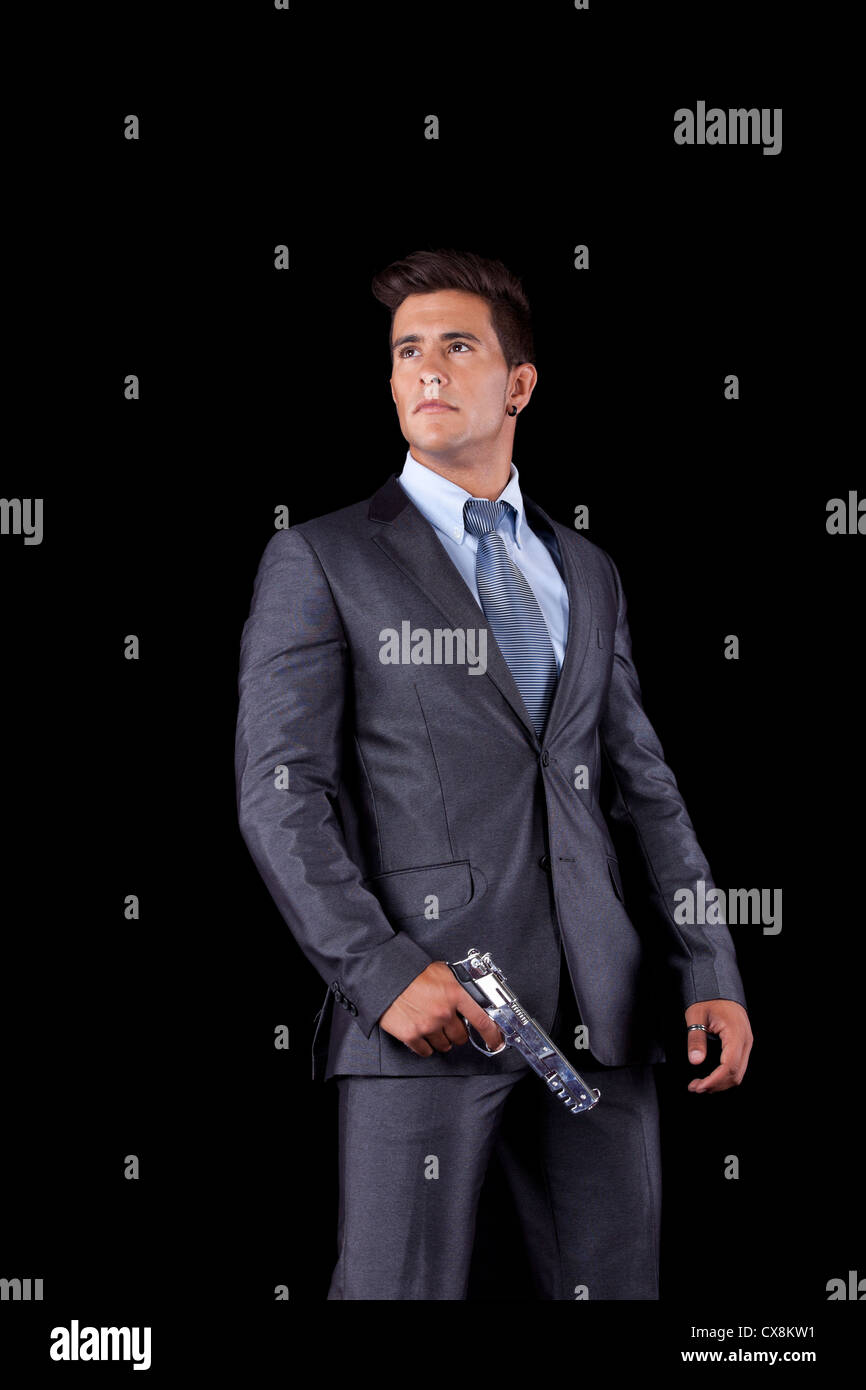 Businessman handgun isolated on hi-res stock photography and images - Alamy