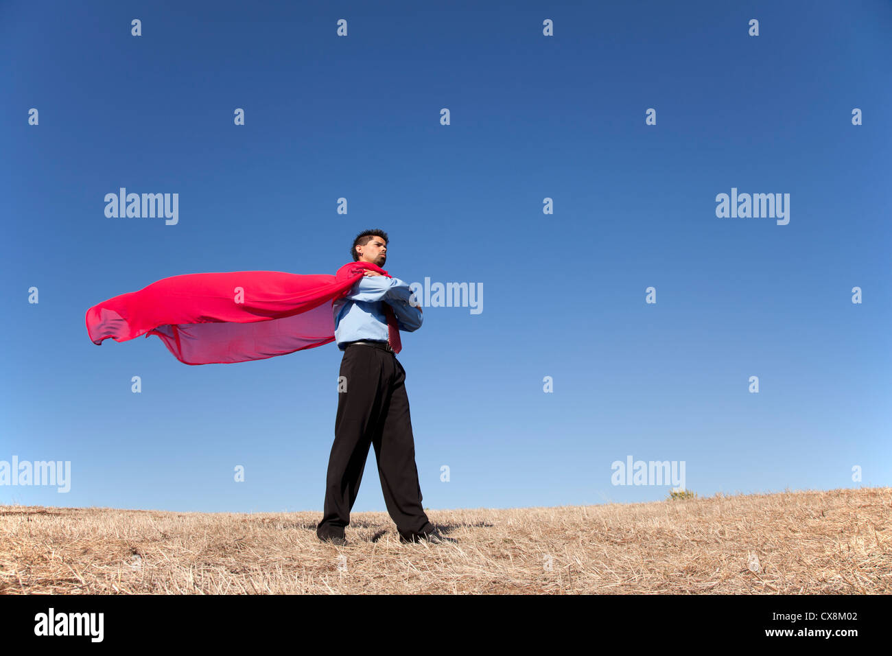 Man Flying Like Superman