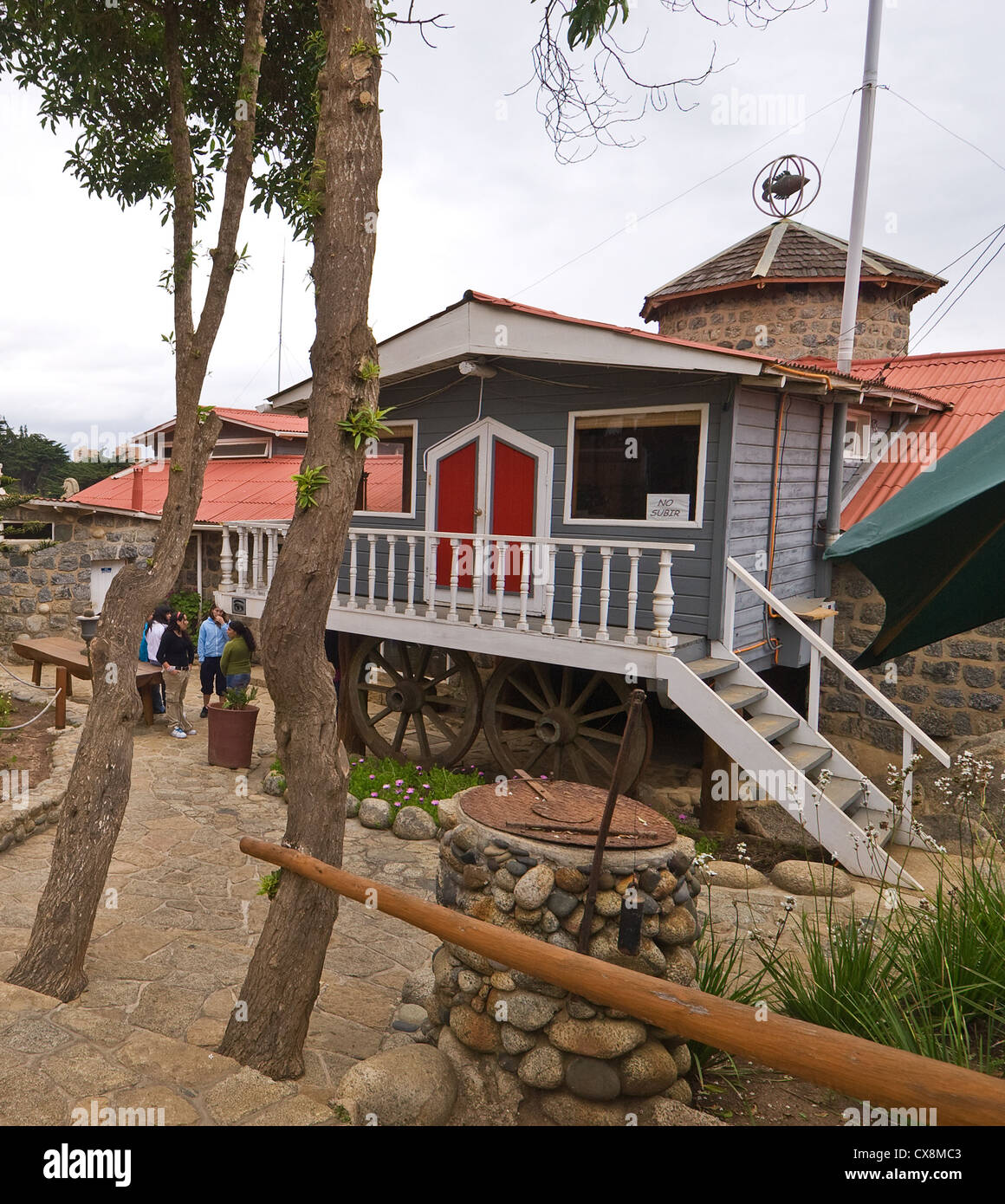 Elk198-1467 Chile, Isla Negra, Pablo Neruda house Stock Photo - Alamy