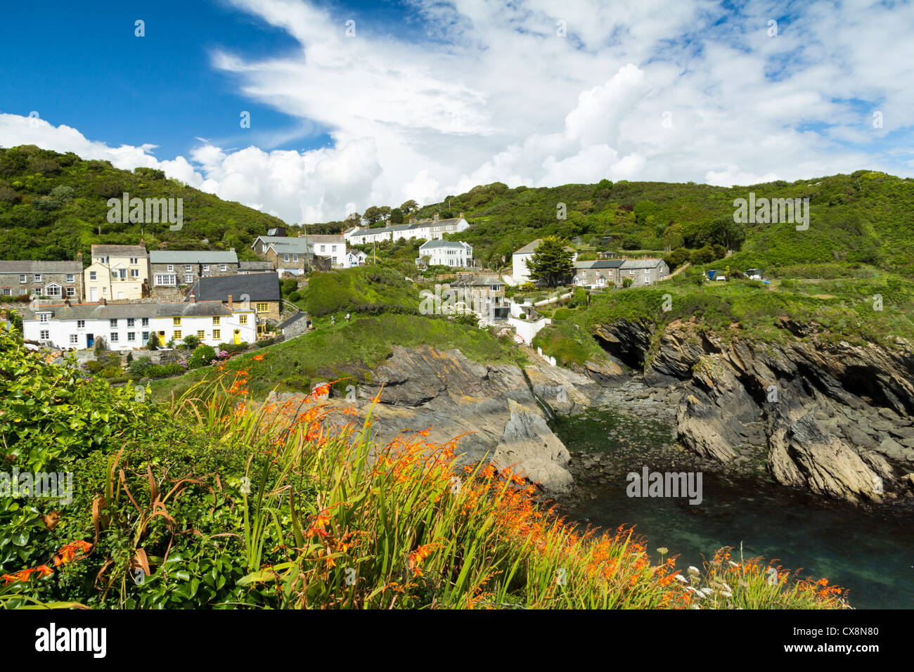 Coastal village of Portloe Cornwall England UK Stock Photo - Alamy
