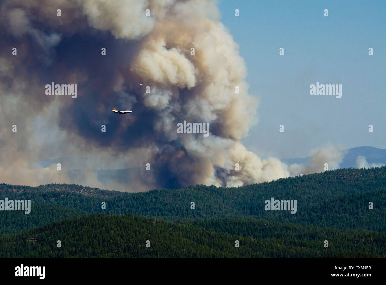 The Poco Fire burning in the Tonto National Forest six miles northeast ...