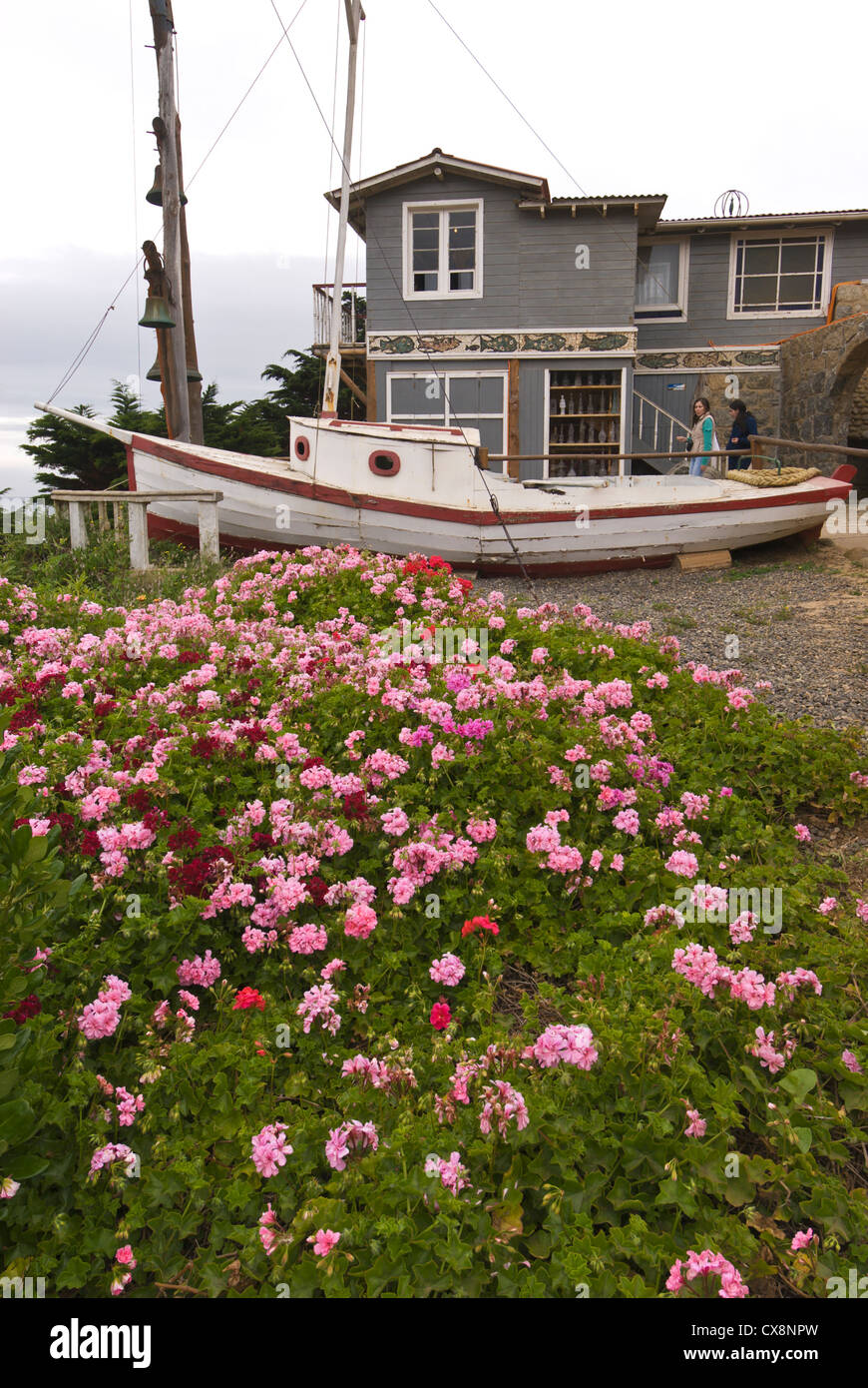 Elk198-1471v Chile, Isla Negra, Pablo Neruda house Stock Photo - Alamy
