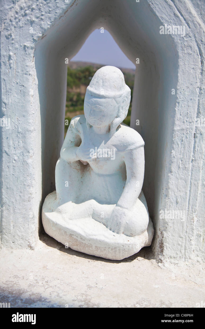 SCULPTURE in a niched at HSINBYUME PAYA also called MYATHEINDAN built ...