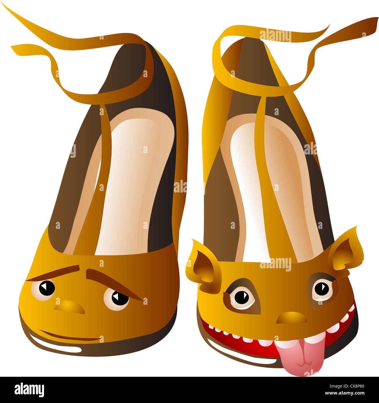 Shoes while waiting Stock Photo - Alamy