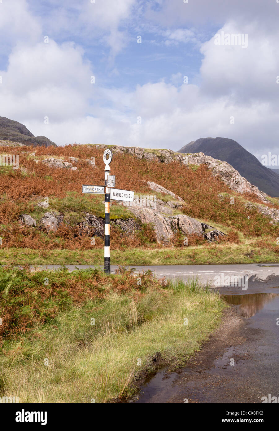 Old british road sign hi-res stock photography and images - Alamy