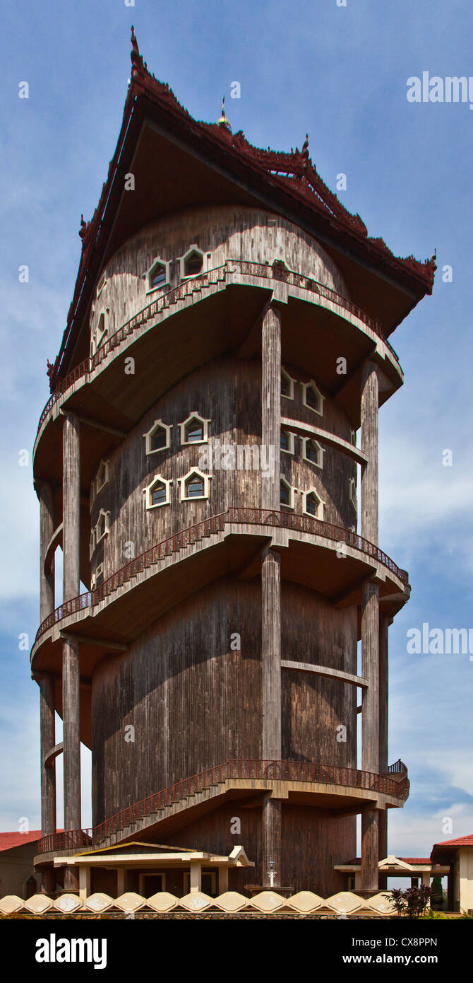 The NAN MYINT TOWER at the NATIONAL KANDAWGYI GARDENS in PYIN U LWIN ...