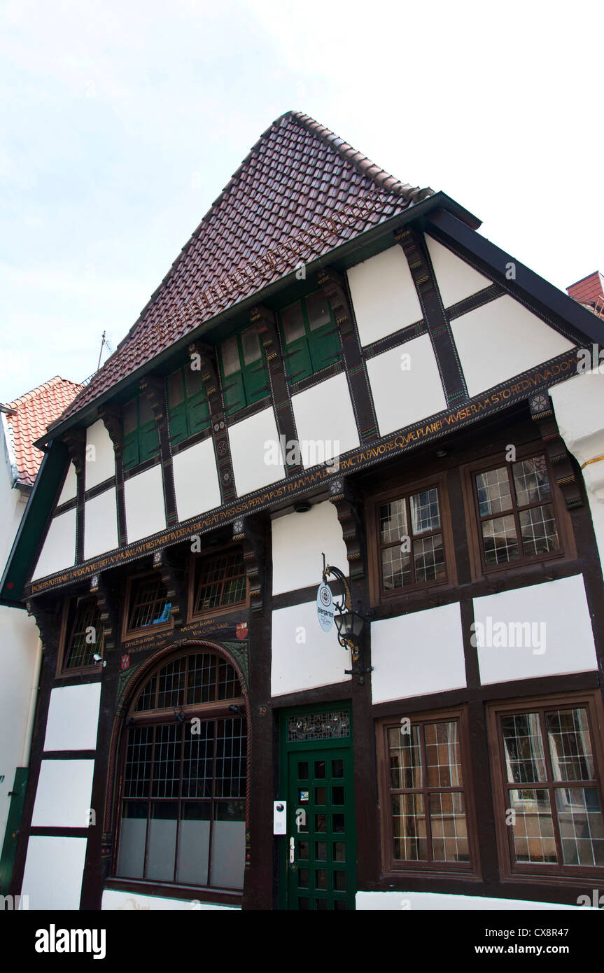 Medieval Timbered Fachwerk House, Osnabruck, Germany Stock Photo - Alamy