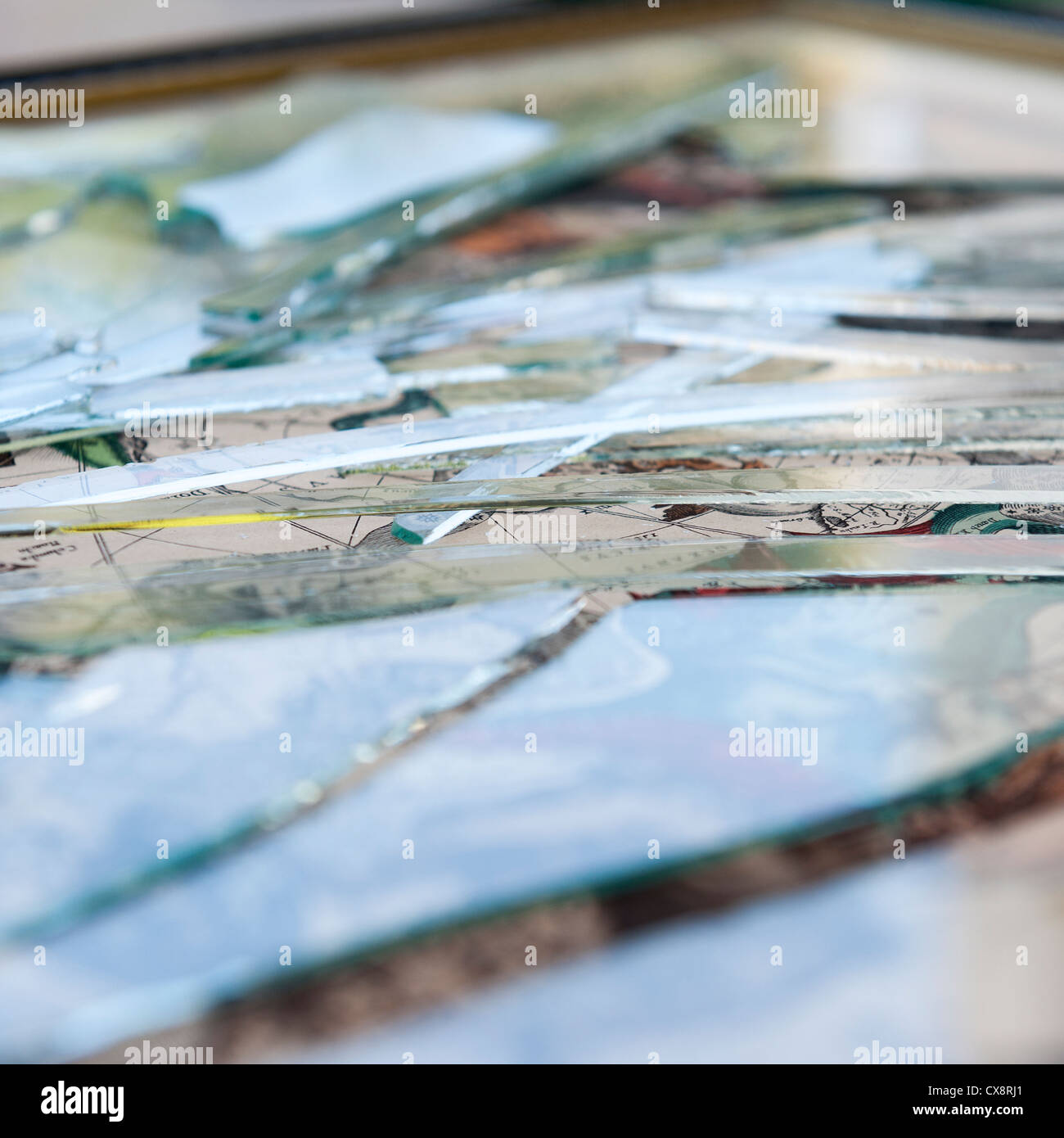 Broken map hi-res stock photography and images - Alamy