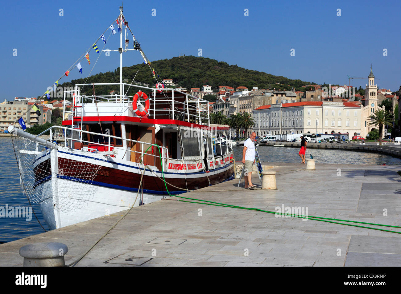 Split croatia harbour boats hi-res stock photography and images - Alamy