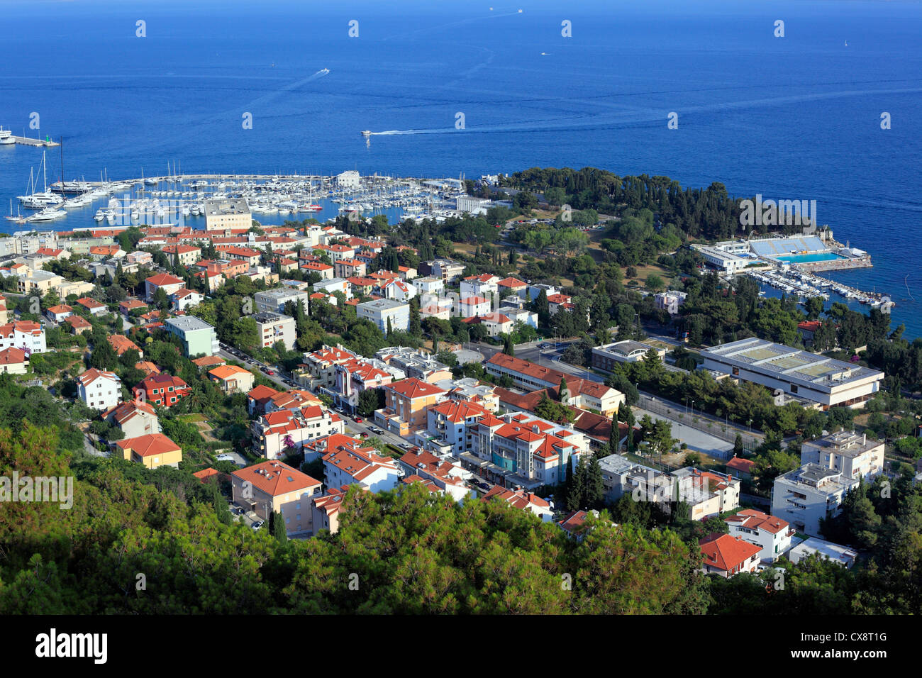 Cityscape from Marjan Hill, Split, Dalmatia, Croatia Stock Photo - Alamy