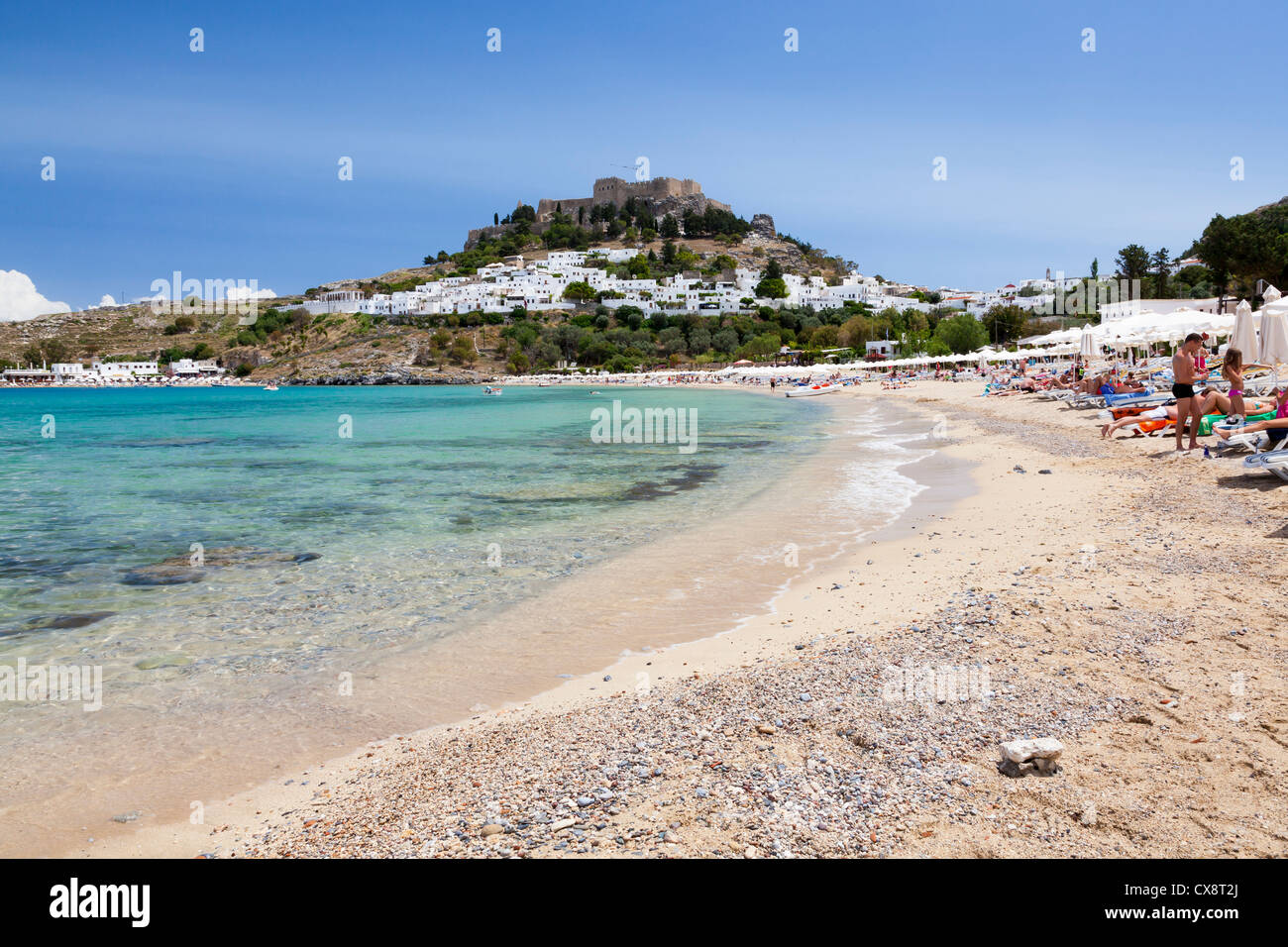Beautiful greek beach hi-res stock photography and images - Alamy