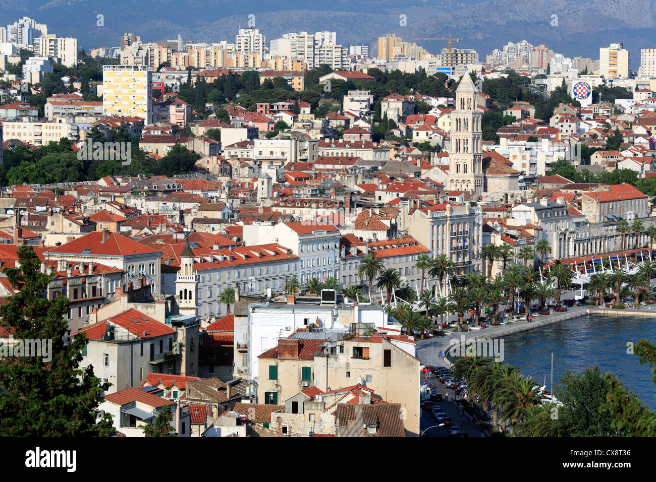 Cityscape from Marjan Hill, Split, Dalmatia, Croatia Stock Photo - Alamy