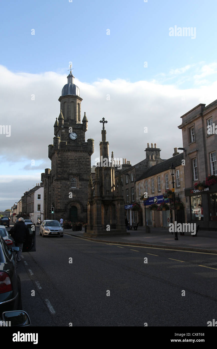 Forres Tolbooth and Mercat Cross Forres Scotland September 2012 Stock ...