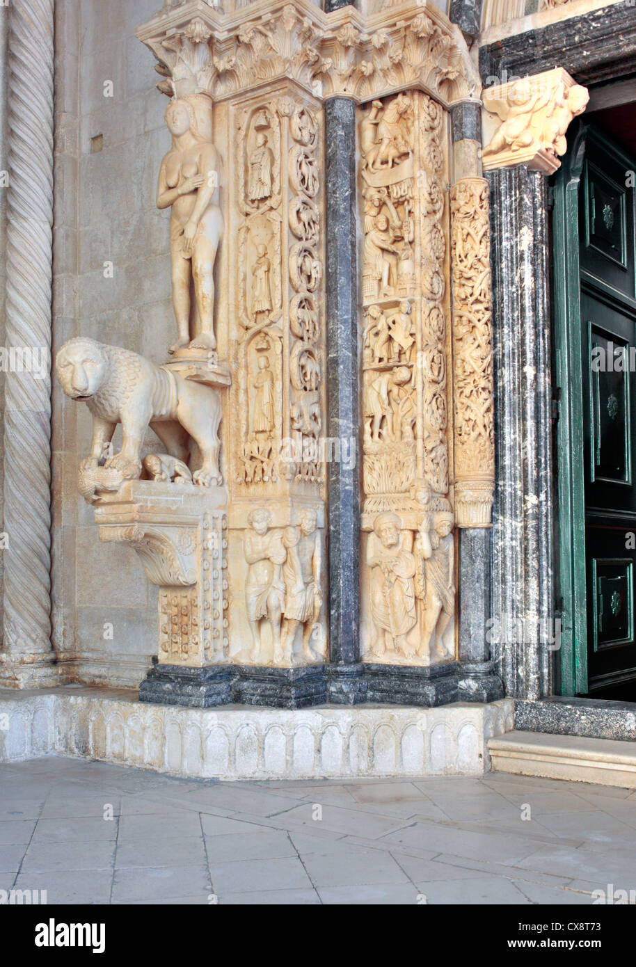 Romanesque portal by master sculptor Radovan (1240s), cathedral of St ...