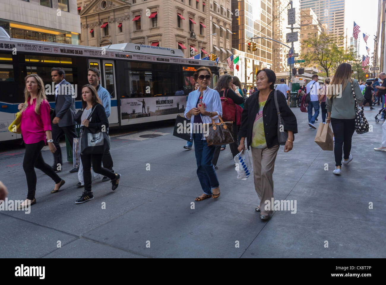 Crowd Of People Walking Nyc