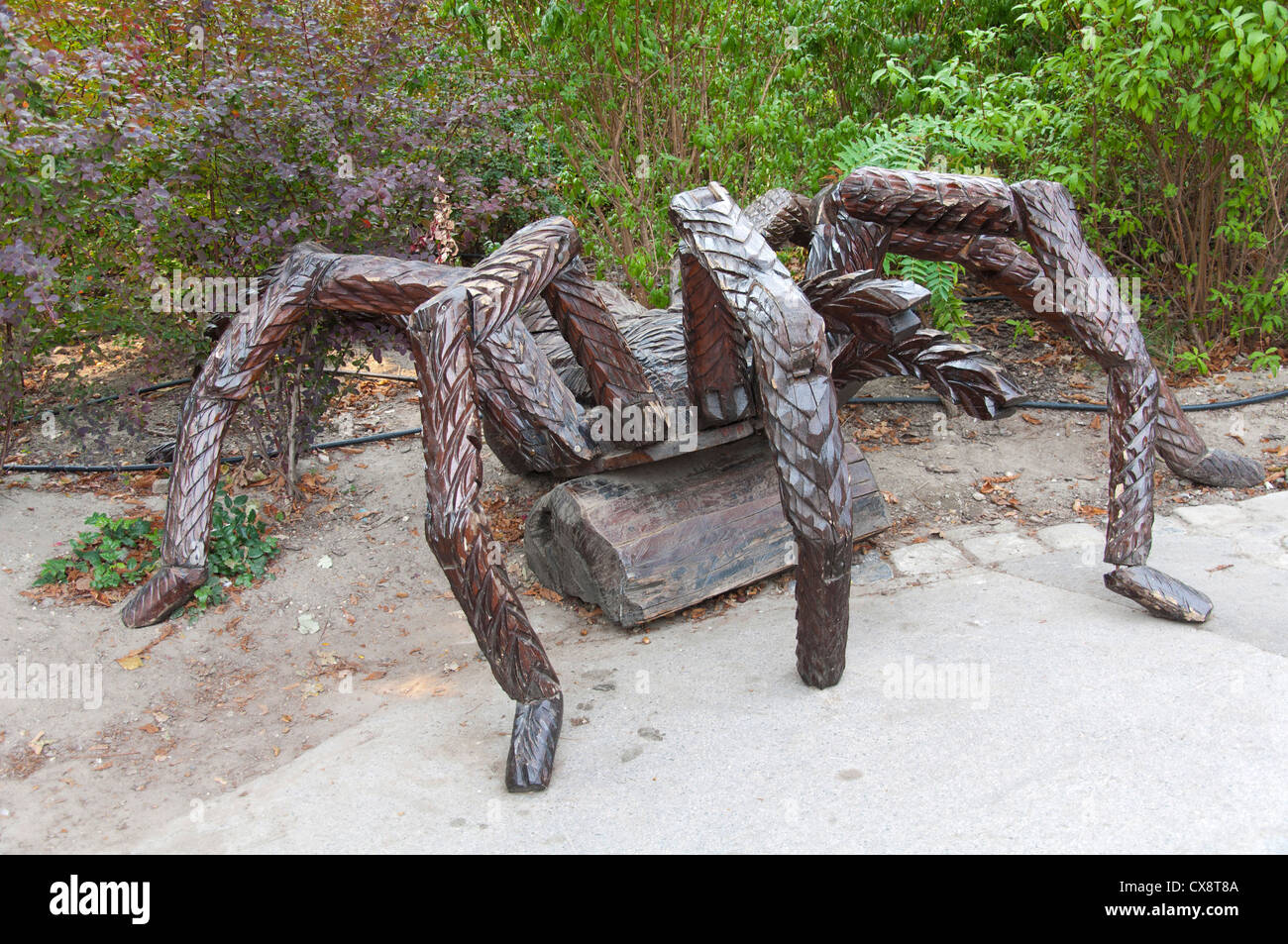 Spider Shape Bench Stock Photo - Alamy