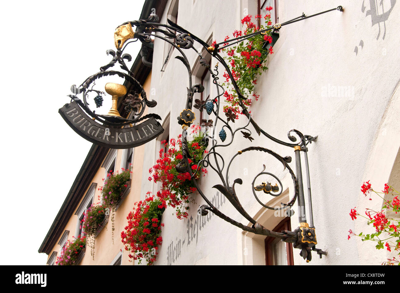 Medieval store sign Stock Photo - Alamy