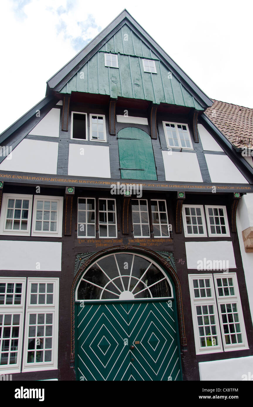 Medieval Timbered Fachwerk House, Osnabruck, Germany Stock Photo - Alamy