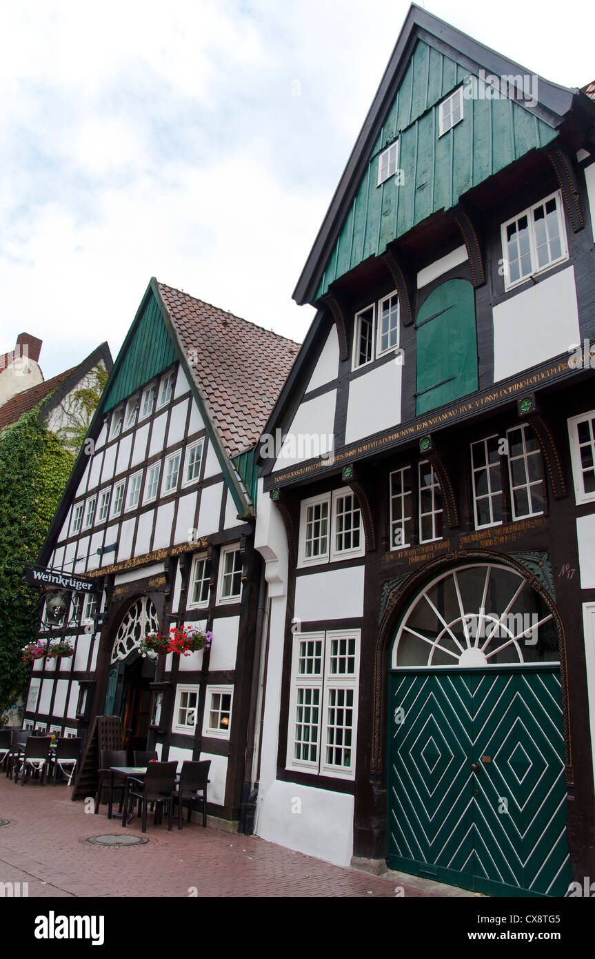 Medieval Timbered Fachwerk House, Osnabruck, Germany Stock Photo - Alamy