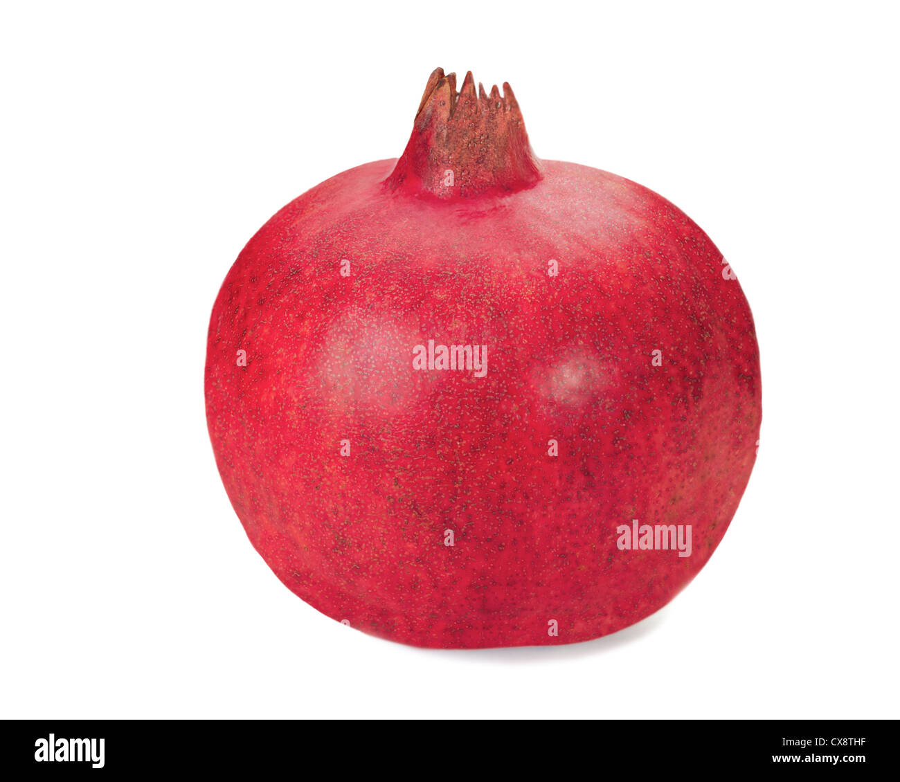 pomegranate fruit closeup isolated on white background Stock Photo - Alamy