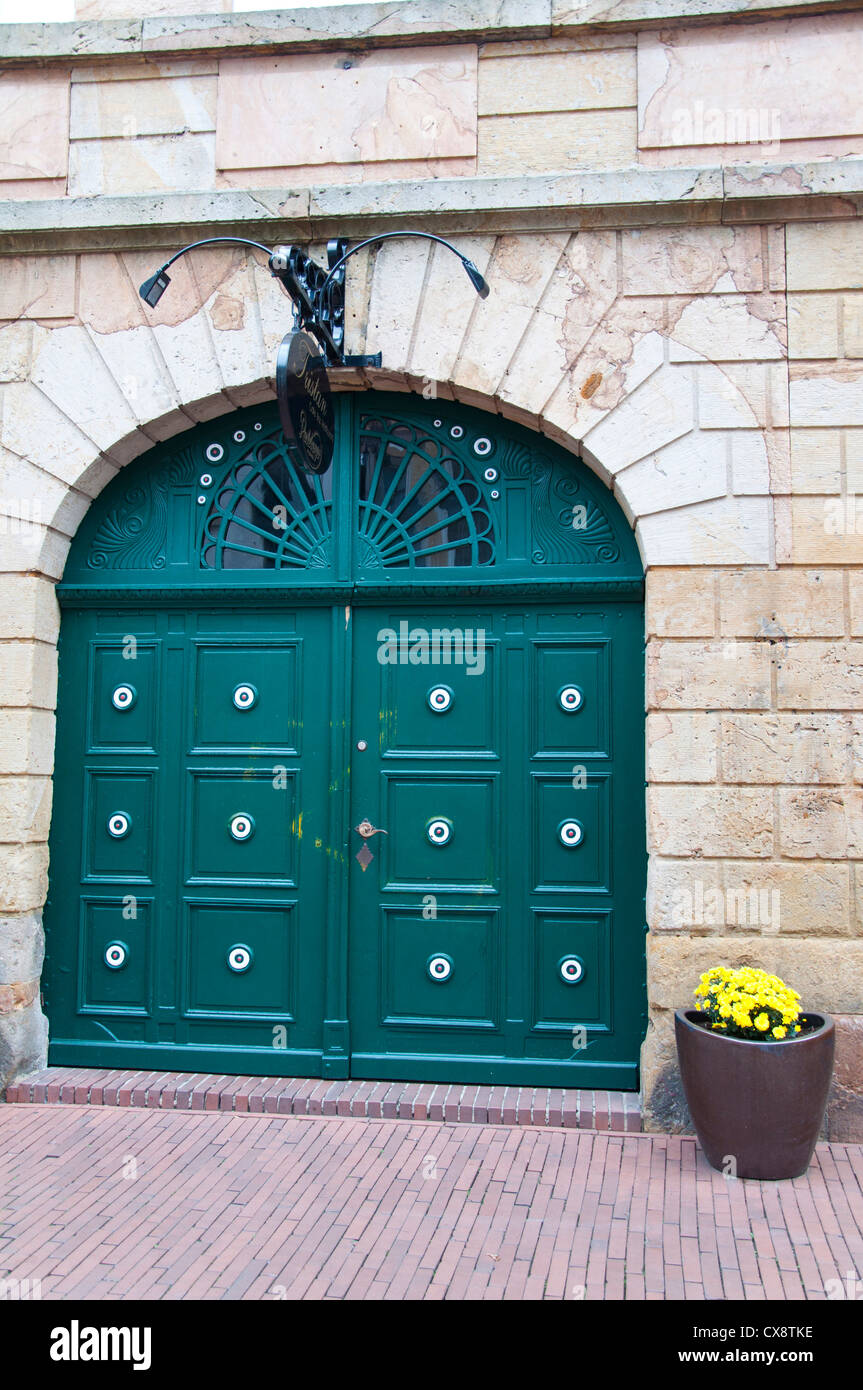 Old House Wooden Gate Stock Photo - Alamy