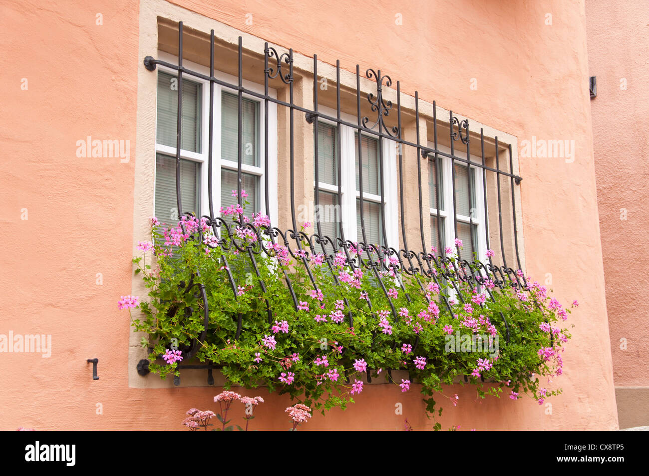 Window with Flowers, Bavaria, Germany Stock Photo - Alamy
