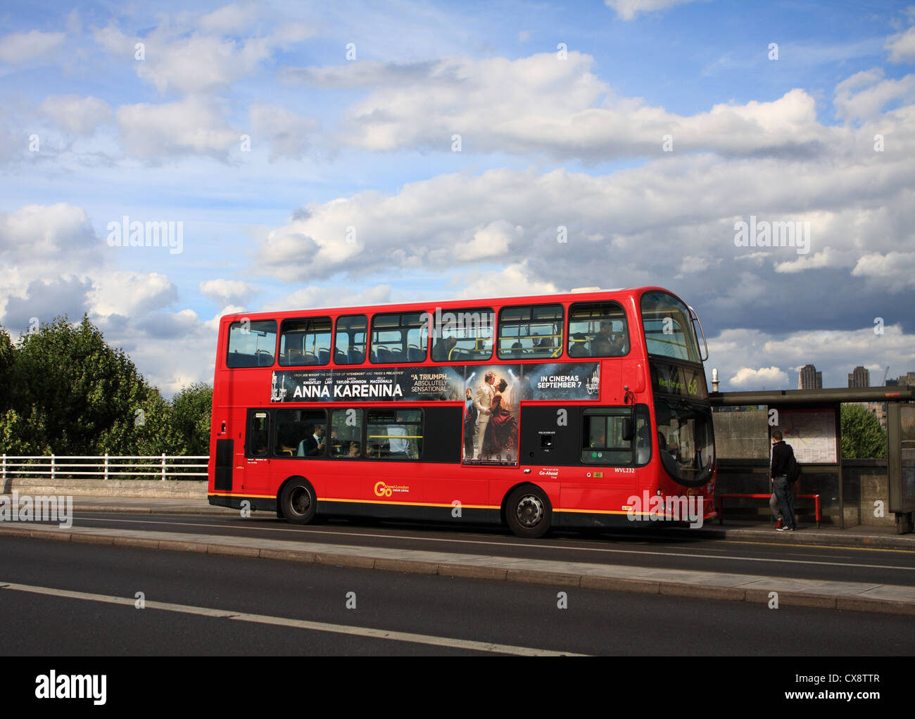 Side view london bus hi-res stock photography and images - Alamy