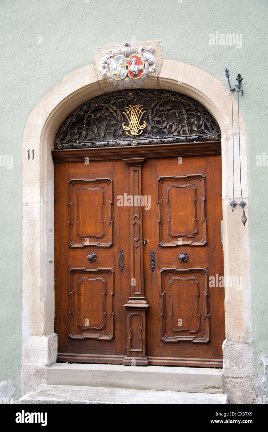 Old House Wooden Gate Stock Photo - Alamy
