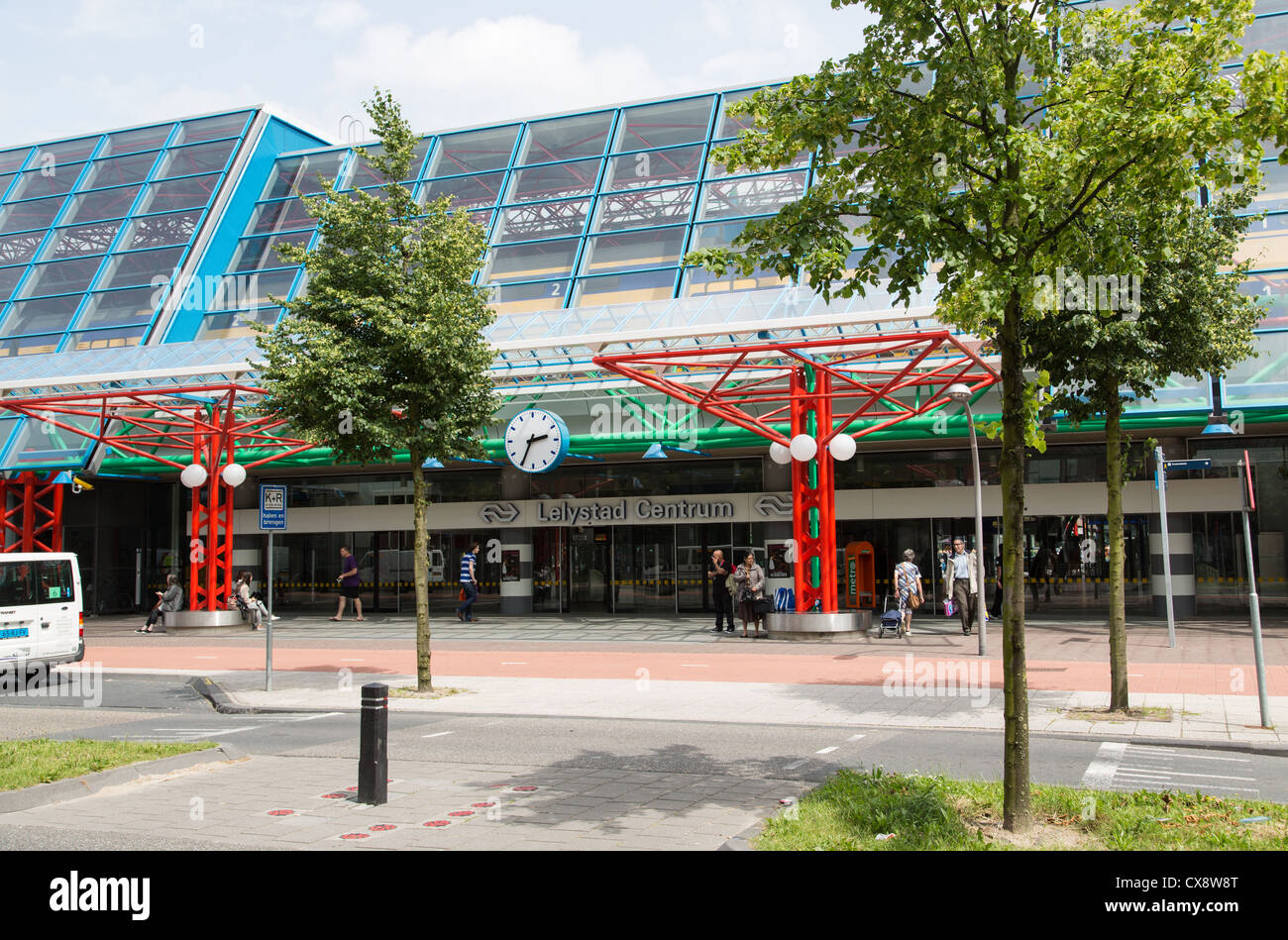 The central station of the Dutch city Lelystad Stock Photo - Alamy
