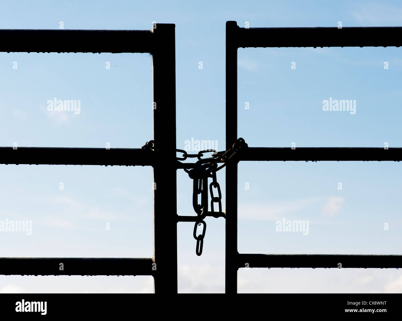 Security gate locks hi-res stock photography and images - Alamy