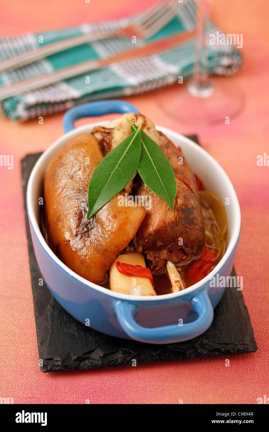 Pork pig knuckles prepared in hi-res stock photography and images - Alamy