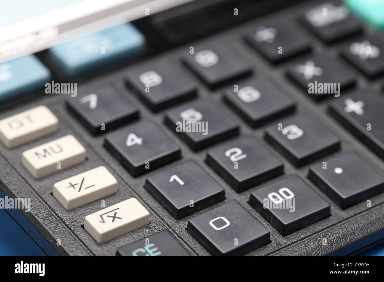 Closeup view of calculator keypad Stock Photo - Alamy