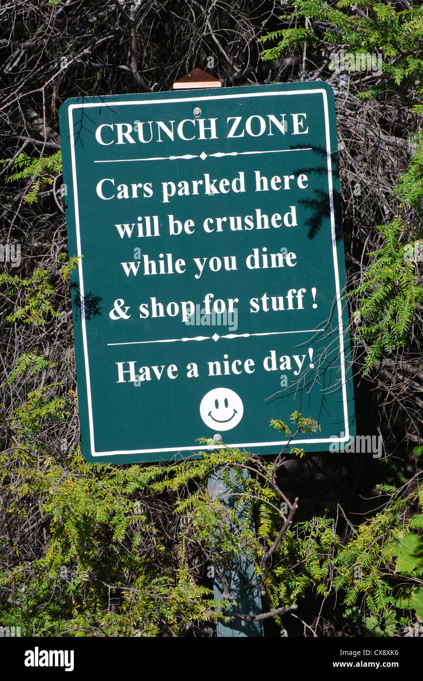 Humorous no parking sign hi-res stock photography and images - Alamy
