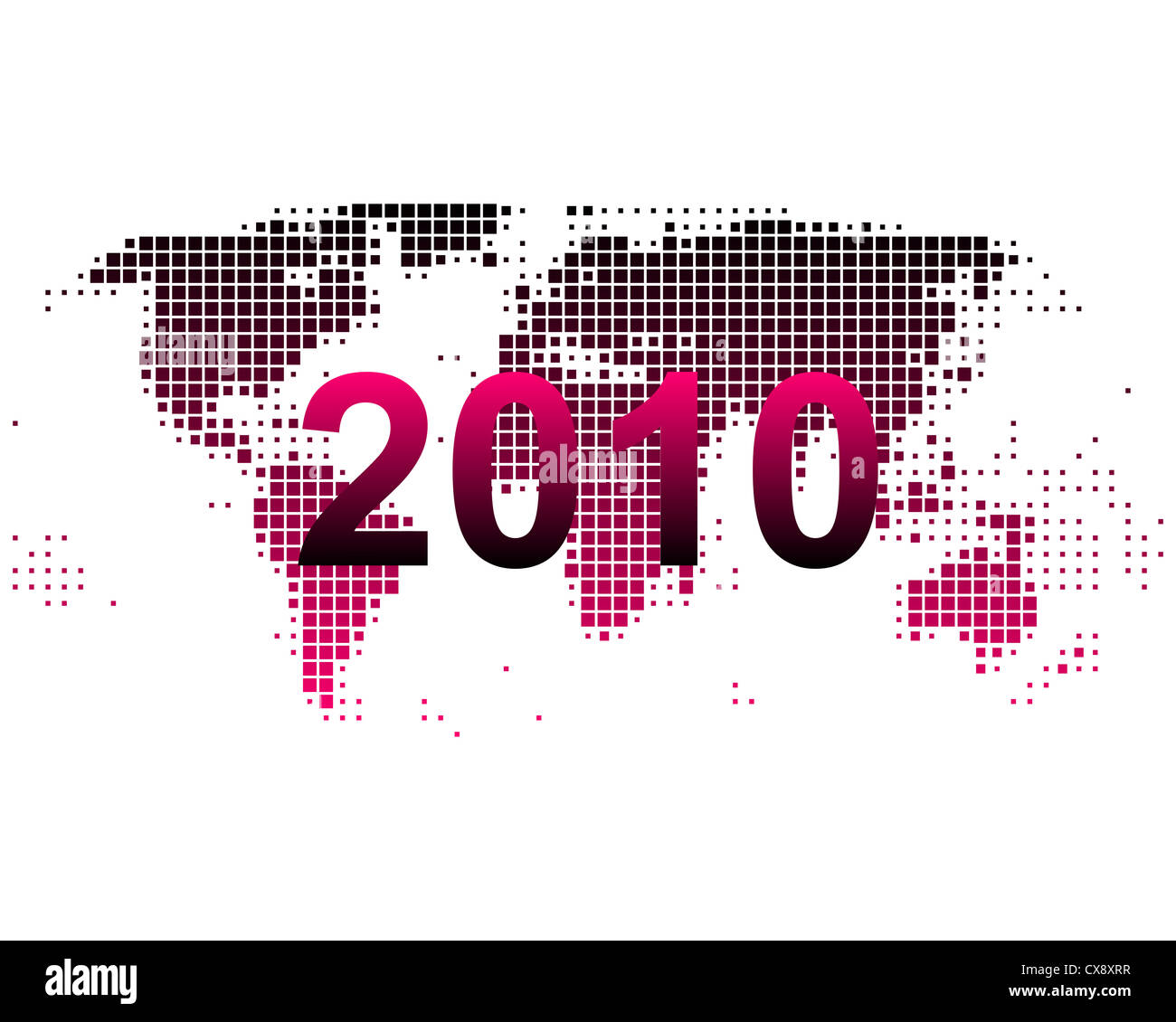World map 2010 Stock Photo - Alamy